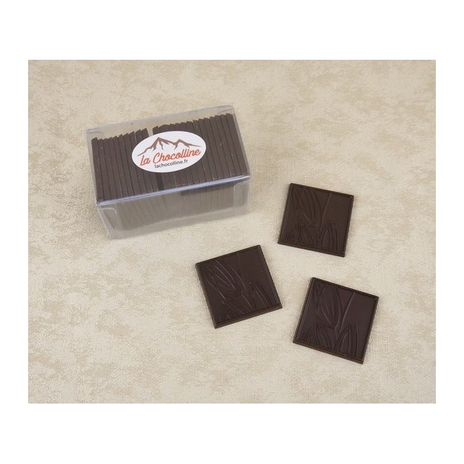 Mini-tablettes chocolat noir